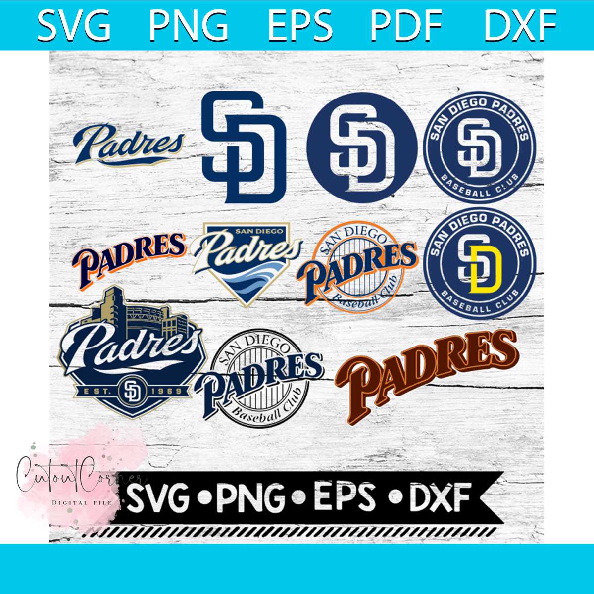San Diego Padres Svg, Slipart Svg, MLB, Baseball, Cricut Fil | Inspire ...