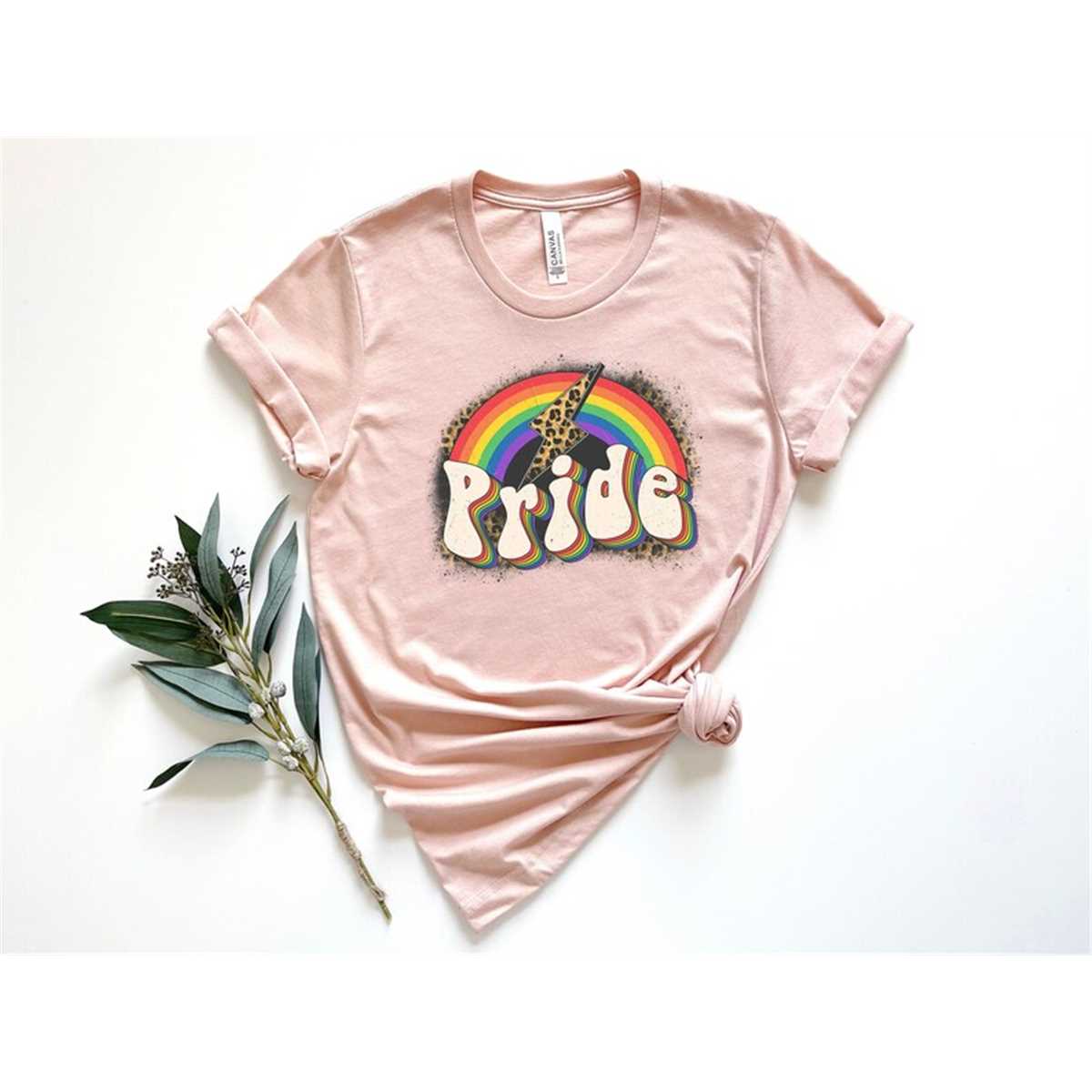 Retro Pride Shirt, Pride Rainbow Shirt, Leopard Pride Shirt, | Inspire ...