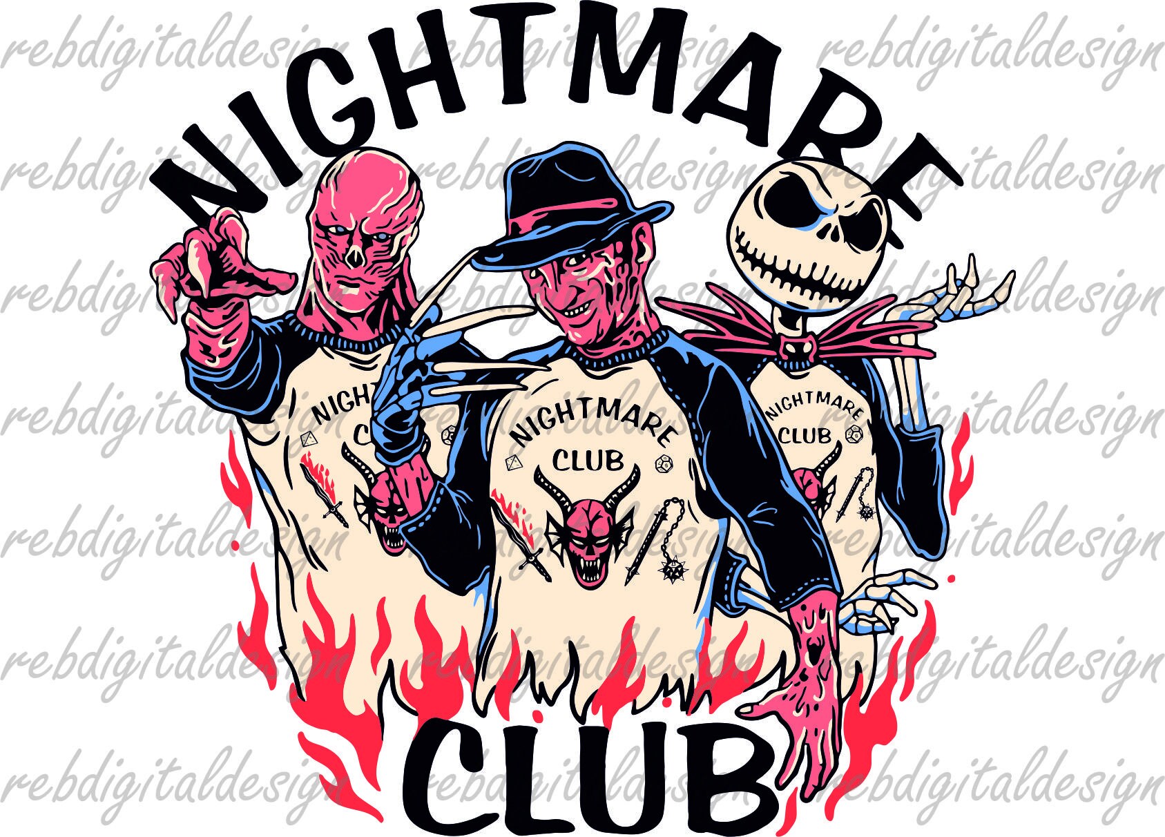 Halloween SVG, Nightmare Club PNG , Spooky Season, Hell Devi - Inspire ...