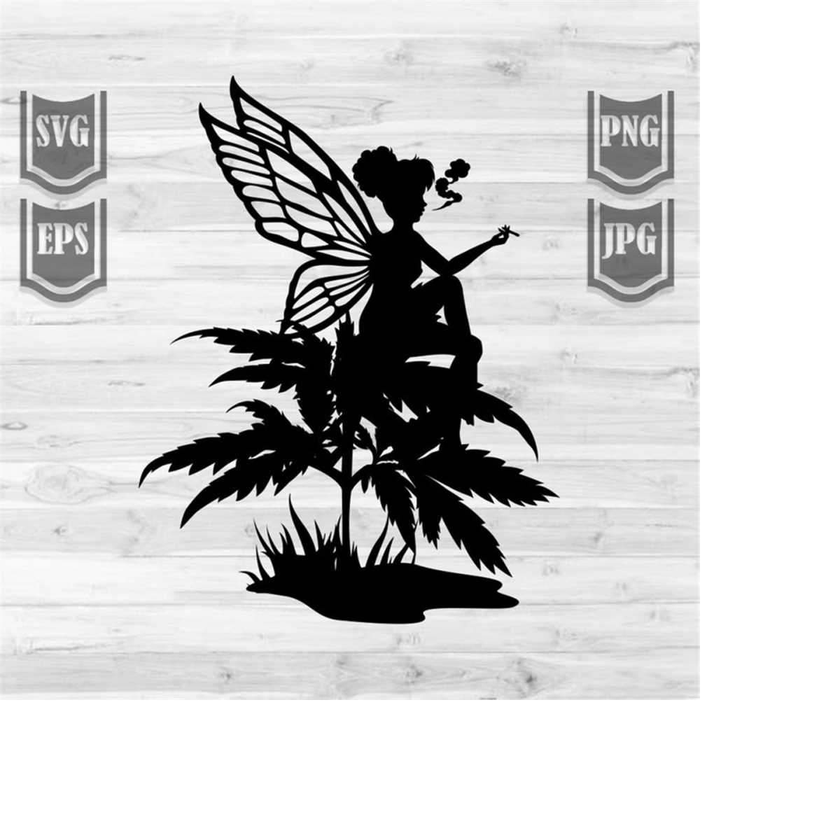Cannabis Fairy Smoking Joint Svg file || Marijuana Fairy Svg | Inspire ...