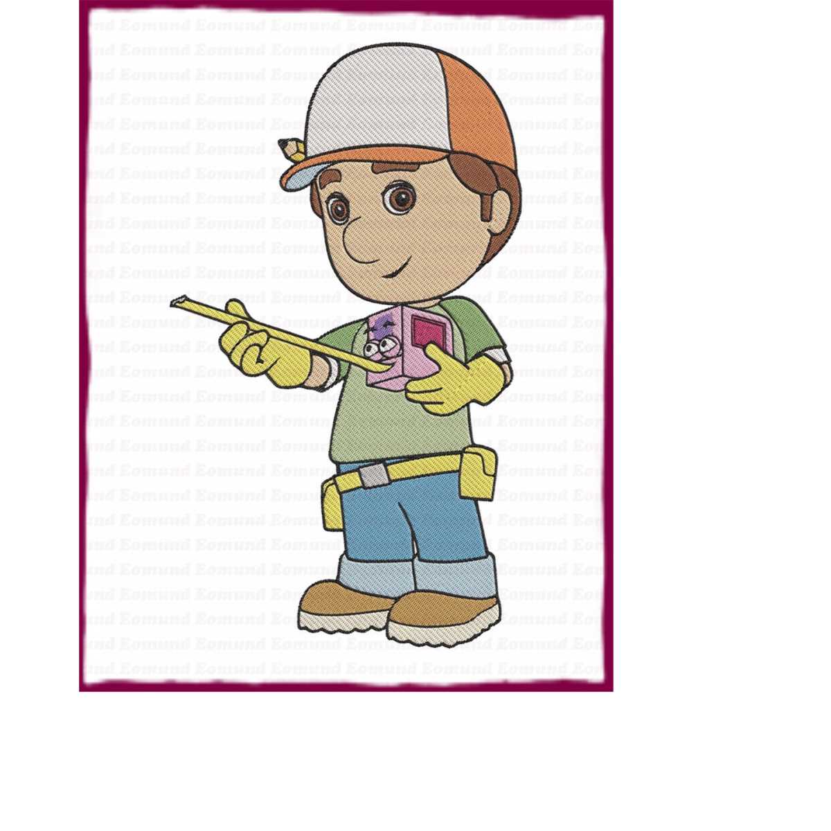 Handy Manny Fill Embroidery Design 6 - Instant Download | Inspire Uplift