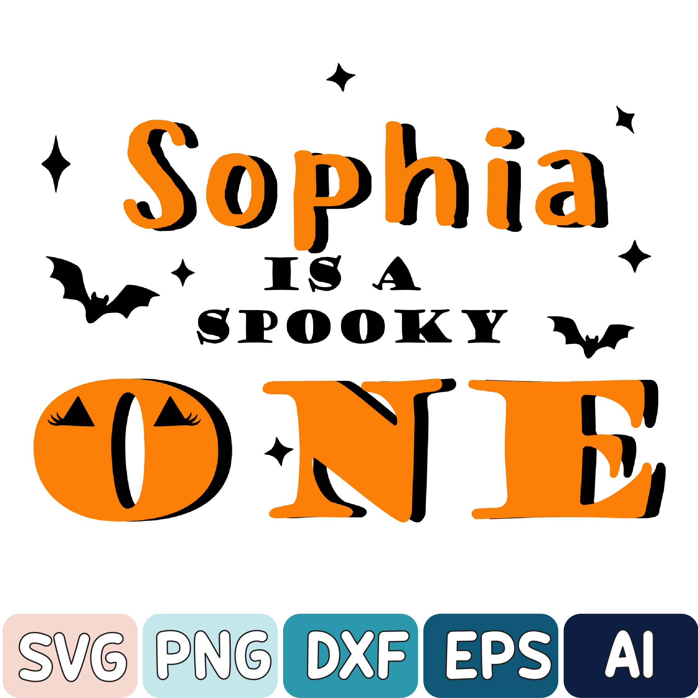 Spooky One Halloween 1st Birthday Svg, Cute Ghost 1st Birthd | Inspire ...