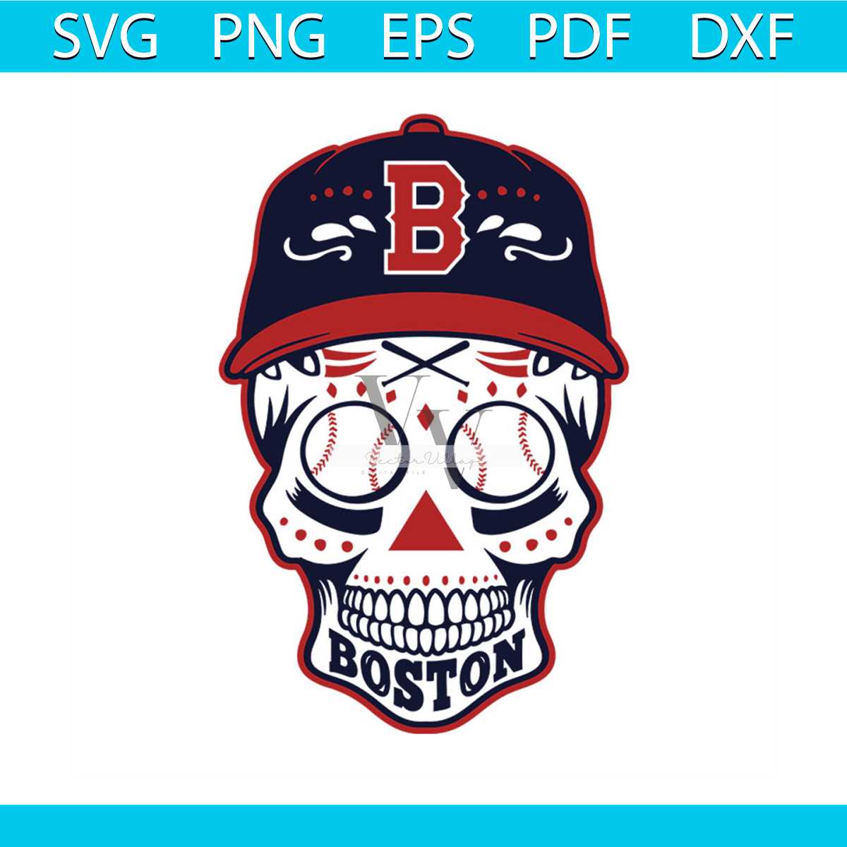 Boston Red Sox Skull Boston Red Sox Svg Boston Red Sox Png Inspire Uplift