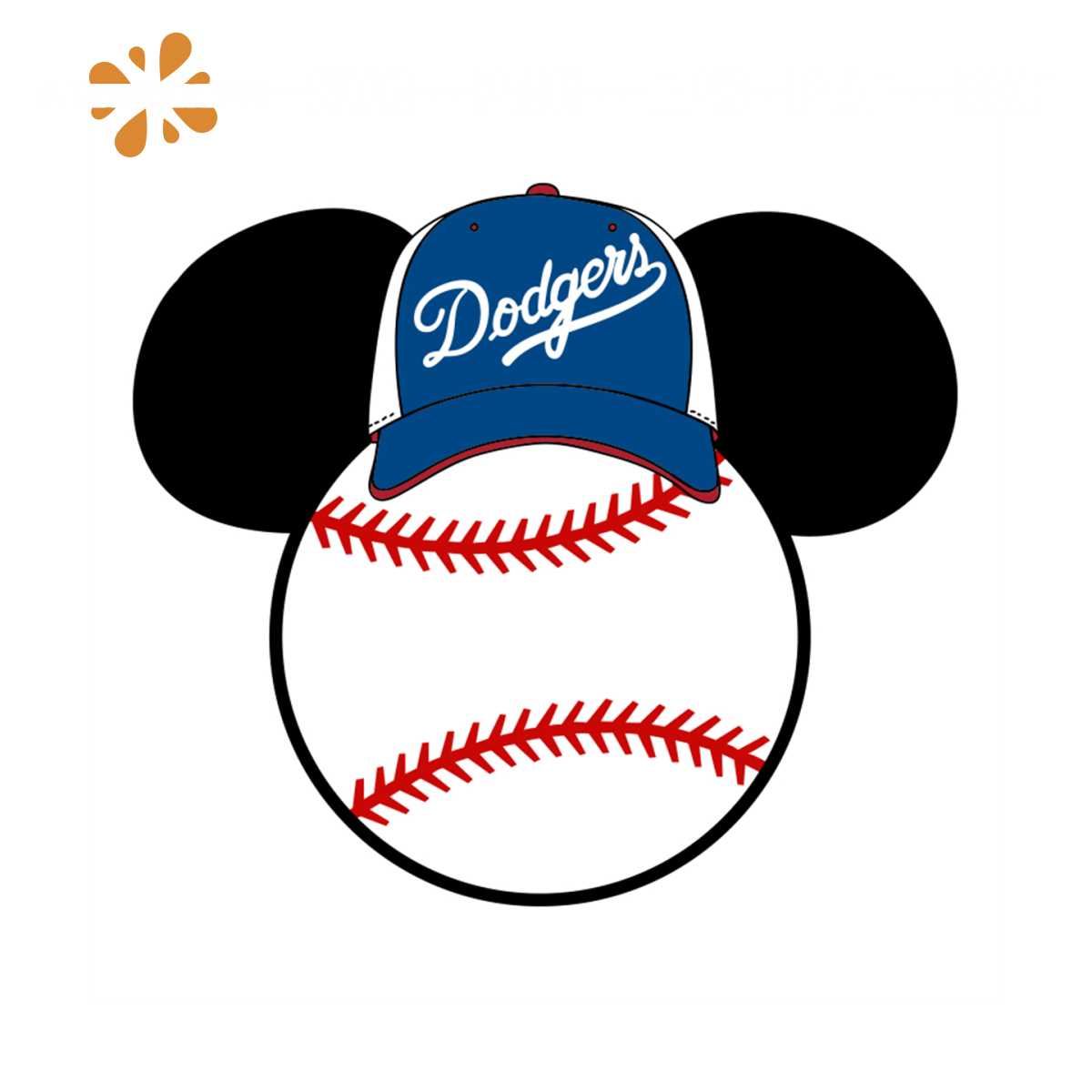 Dodgers Mickey Svg, Los Angeles Dodgers Digital | Inspire Uplift