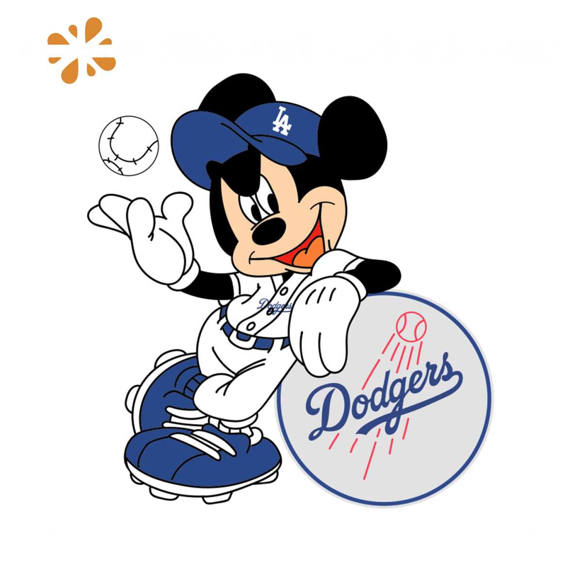 Mickey Mouse L A Dodgers Svg, Los Angeles Dodgers Digital | Inspire Uplift