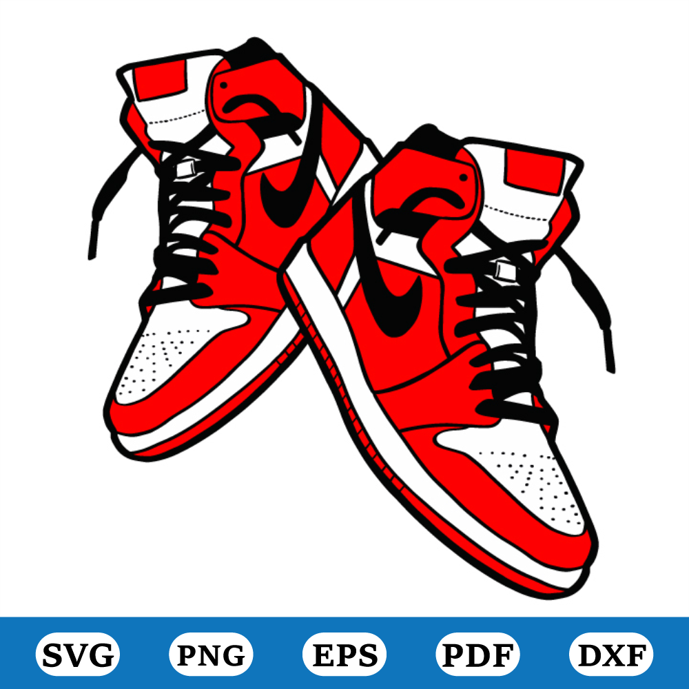 Jordan Sneaker SVG Files For Cricut, Cake topper svg, Jordan | Inspire ...