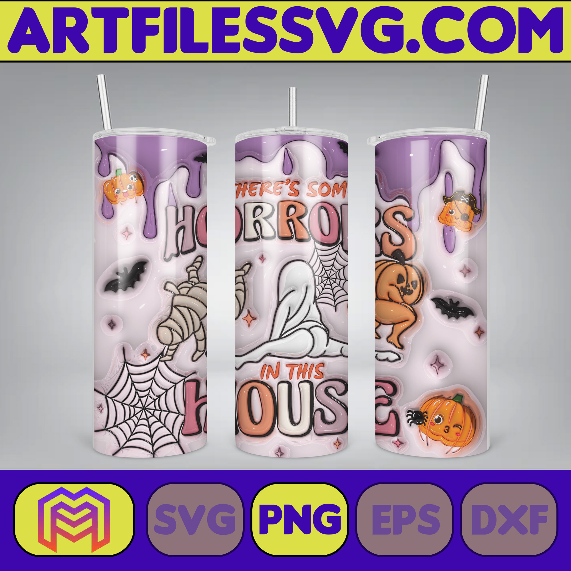 3D Inflated Sublimation Tumbler Design Download PNG, 20 Oz D | Inspire ...