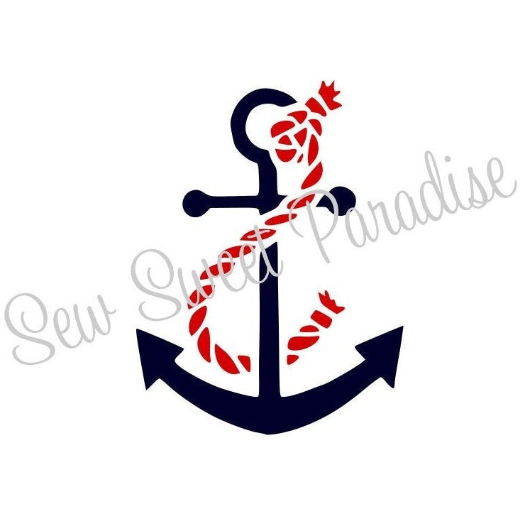 Anchor SVG, Anchor Rope SVG, Nautical SVG, Digital Download, - Inspire ...