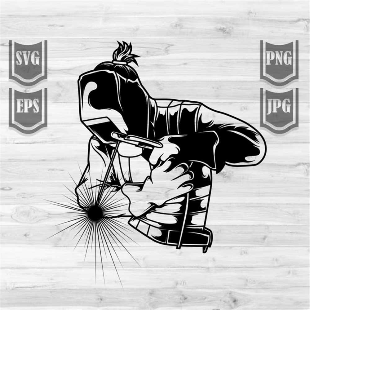 Welder illustratio Svg File || Welding work svg || Pipefitte | Inspire ...