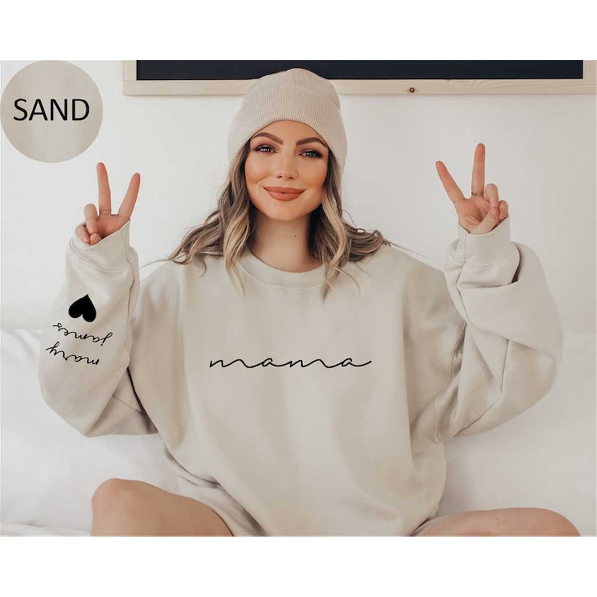 Personalized Mama Sweatshirt with Kids Names, Custom Momma S | Inspire ...