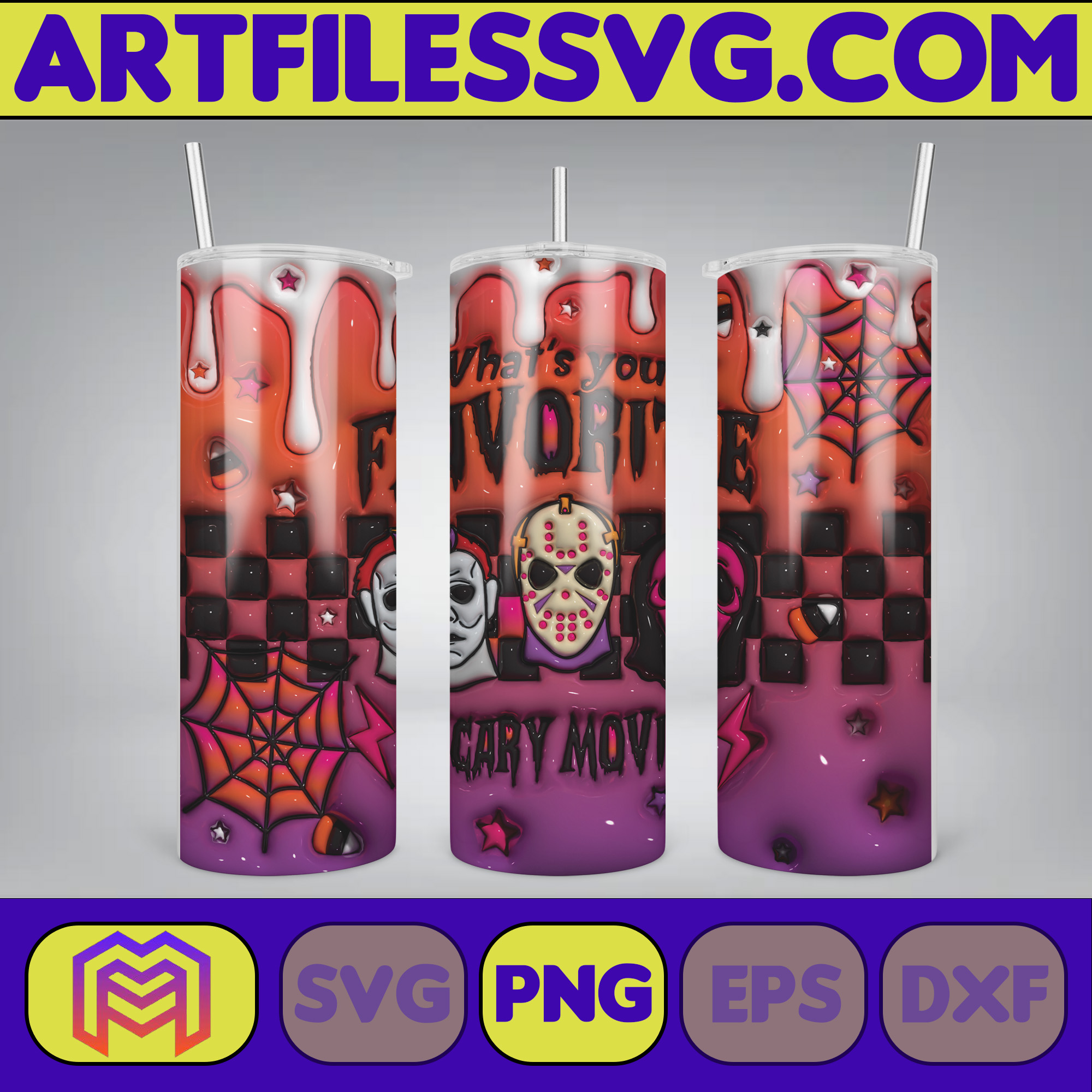 3D Inflated Sublimation Tumbler Design Download PNG, 20 Oz D - Inspire ...