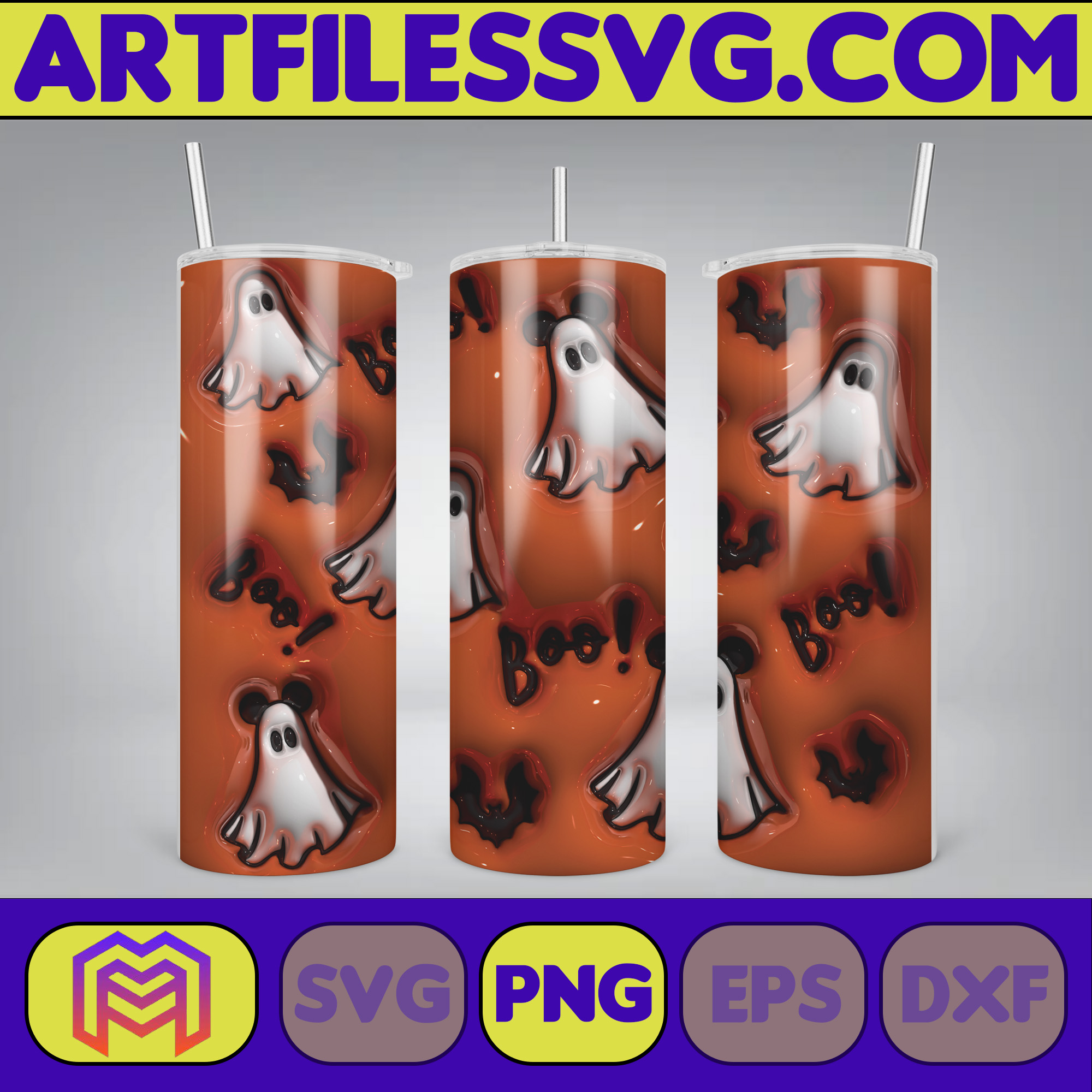 3D Inflated Sublimation Tumbler Design Download PNG, 20 Oz D - Inspire ...