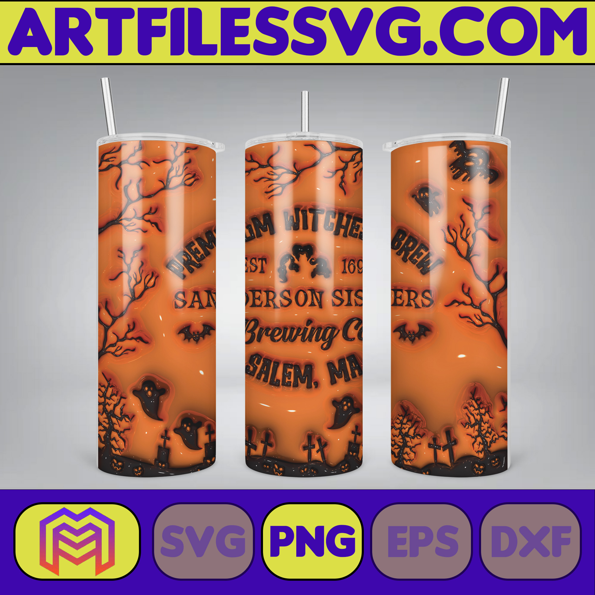 3D Inflated Sublimation Tumbler Design Download PNG, 20 Oz D - Inspire ...