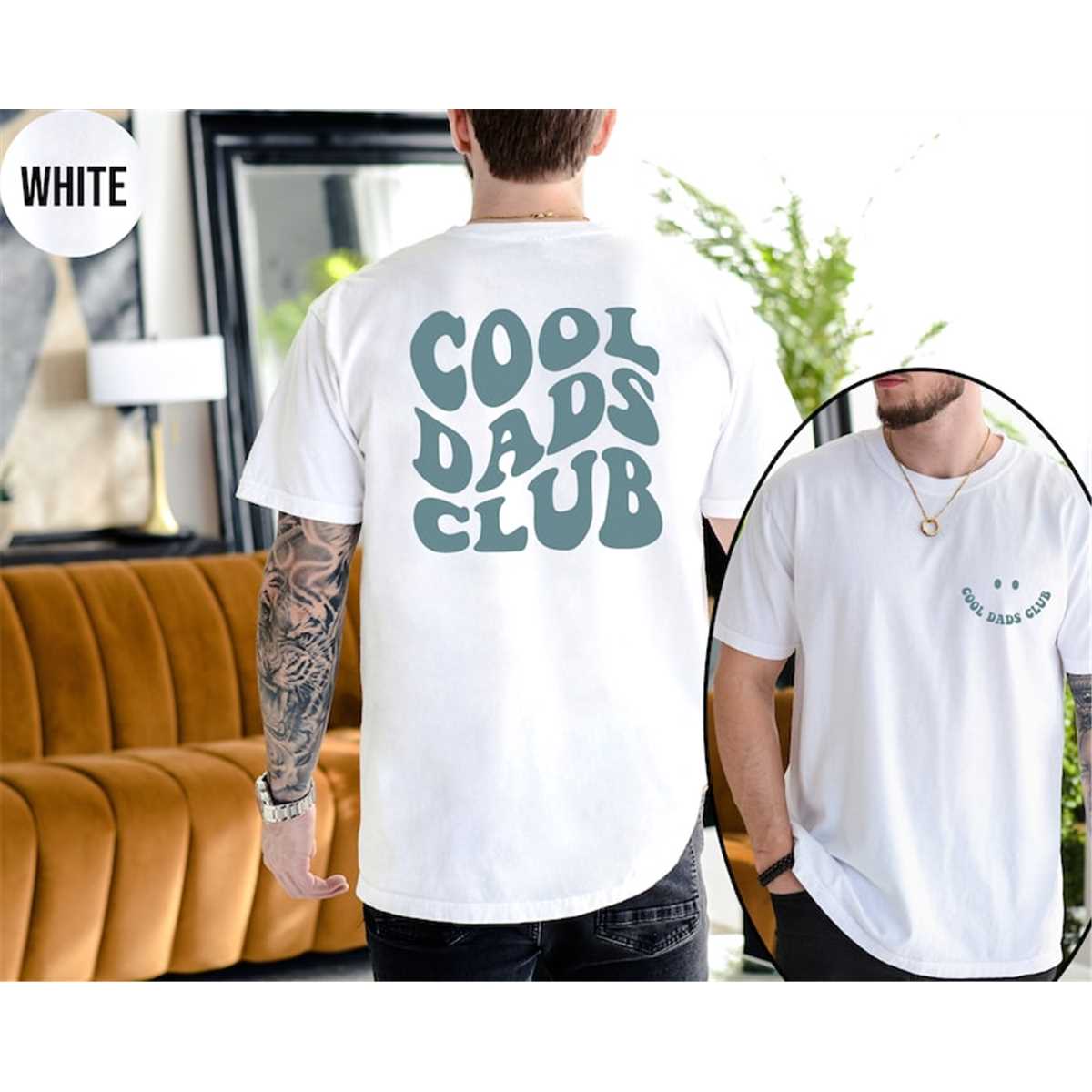 Cool Dads Club Shirt Front and Back Printed , Comfort Colors - Inspire ...