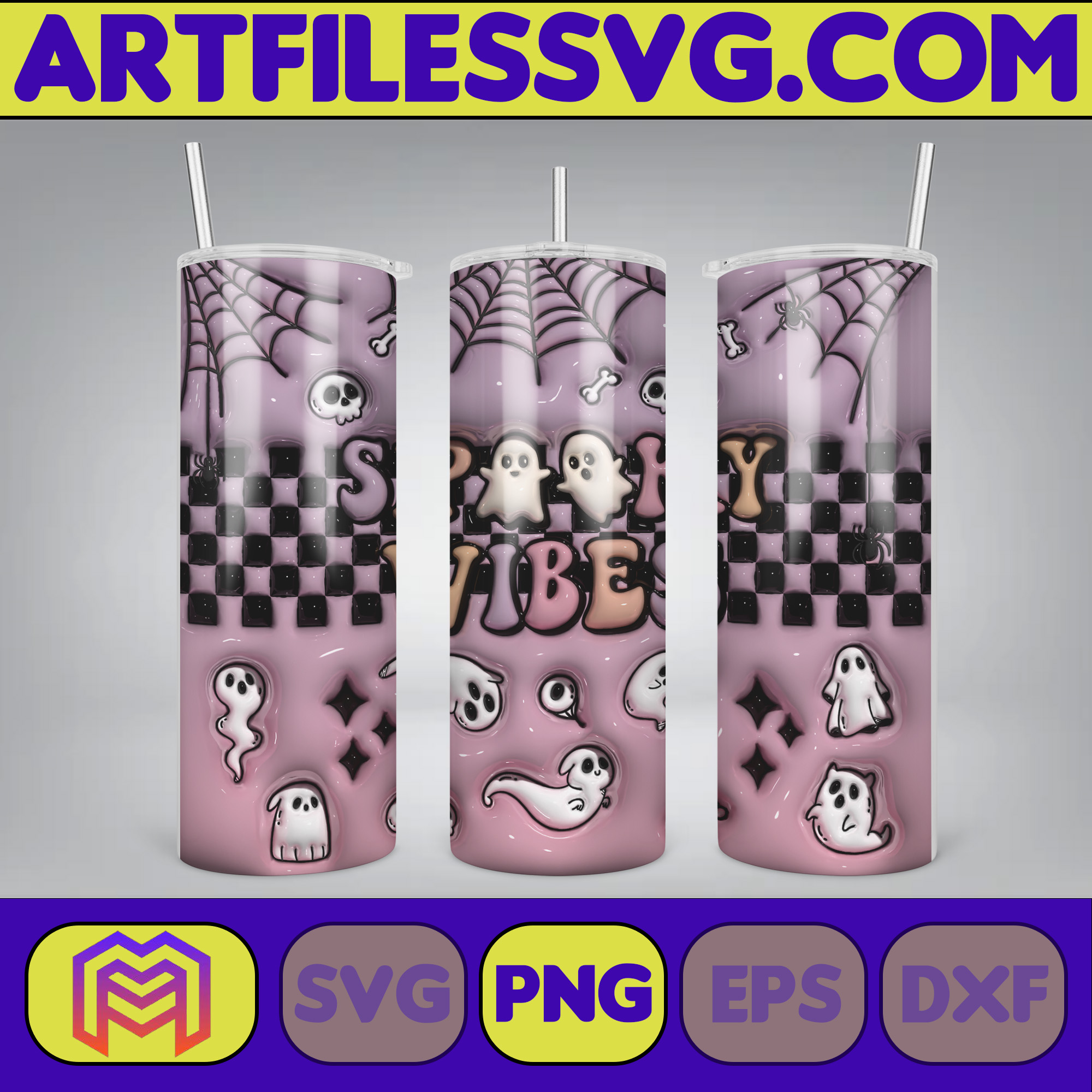 3D Inflated Sublimation Tumbler Design Download PNG, 20 Oz D | Inspire ...