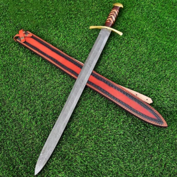 Heathen Army Damascus Steel Sword - Viking Blade | Inspire Uplift