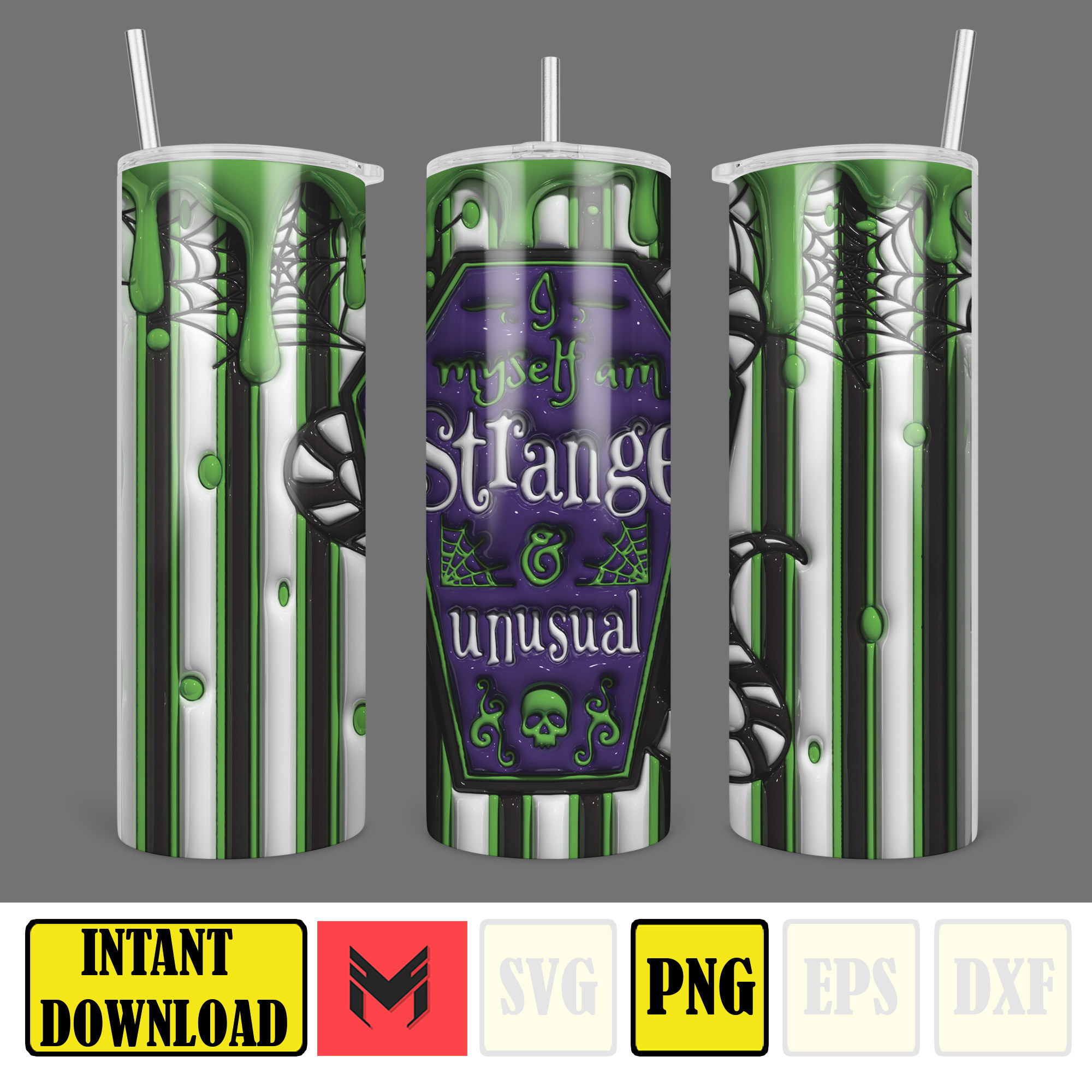 3D Inflated Sublimation Tumbler Design Download PNG, 20 Oz D - Inspire ...