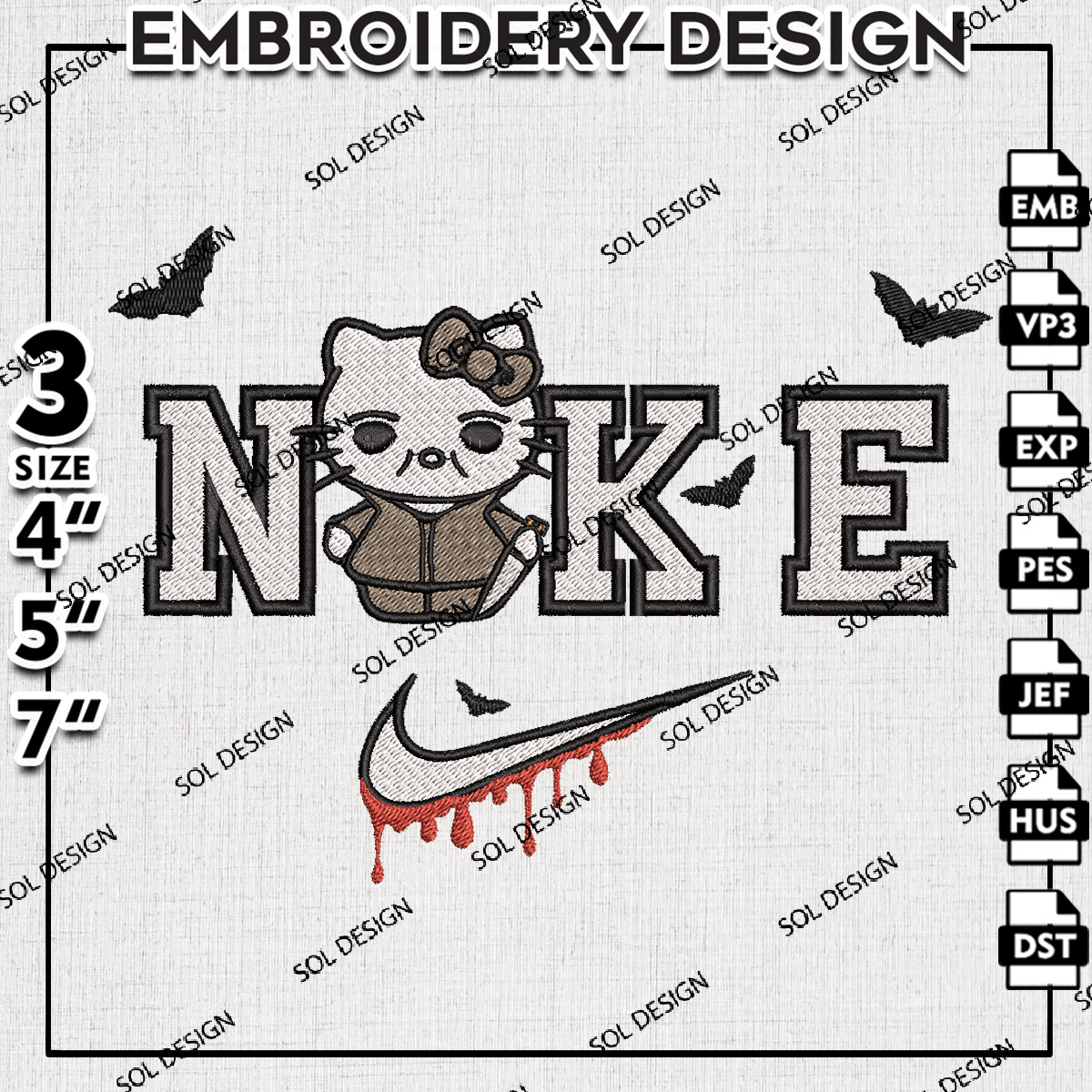 Kitty Myers Embroidery Designs, Michael Myers Halloween Embr | Inspire ...