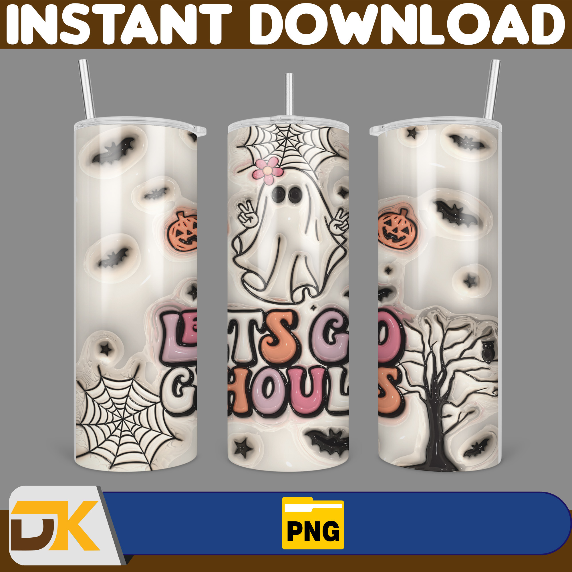 3D Inflated Sublimation Tumbler Design Download PNG, 20 Oz D | Inspire ...