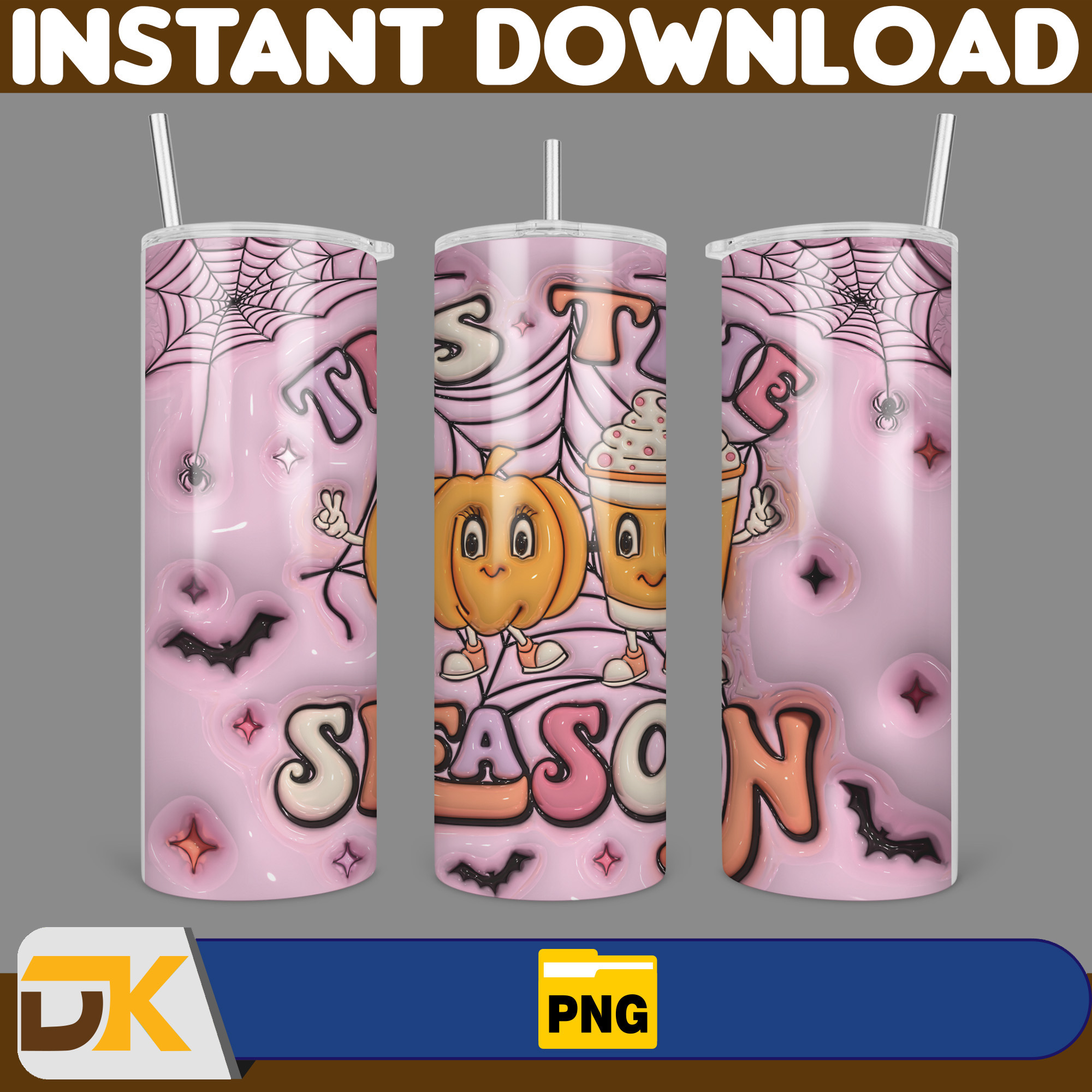 3D Inflated Sublimation Tumbler Design Download PNG, 20 Oz D - Inspire ...