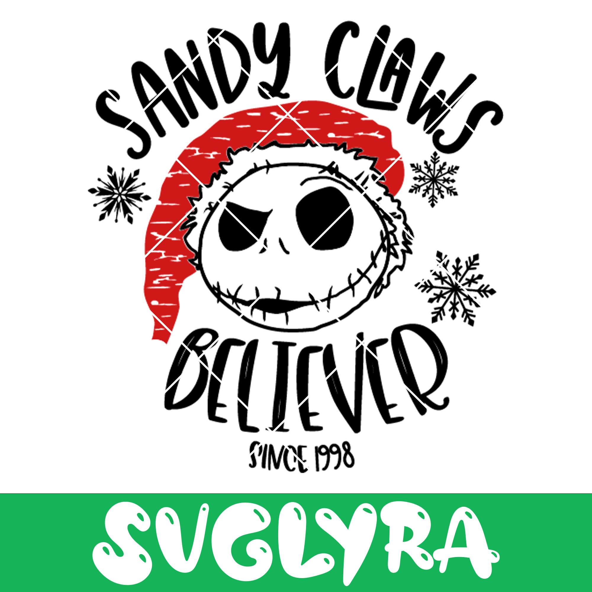 Sandy Claws Believer Svg, Nightmare Before Christmas Svg, Ja | Inspire ...