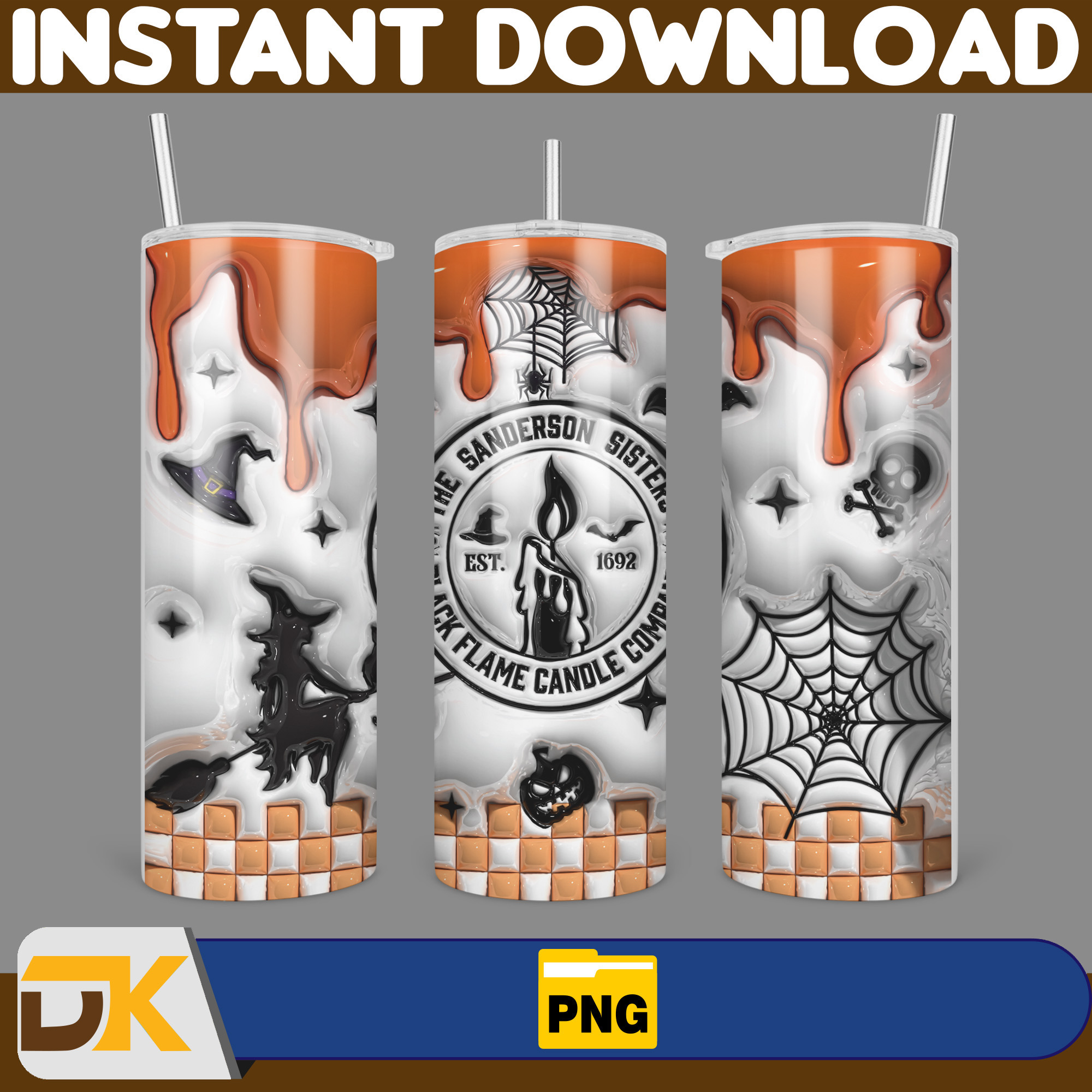 3D Inflated Sublimation Tumbler Design Download PNG, 20 Oz D | Inspire ...