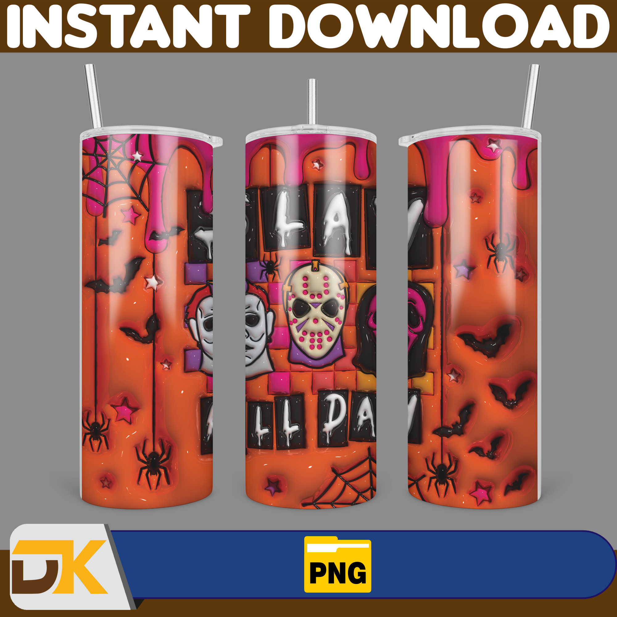 3D Inflated Sublimation Tumbler Design Download PNG, 20 Oz D | Inspire ...