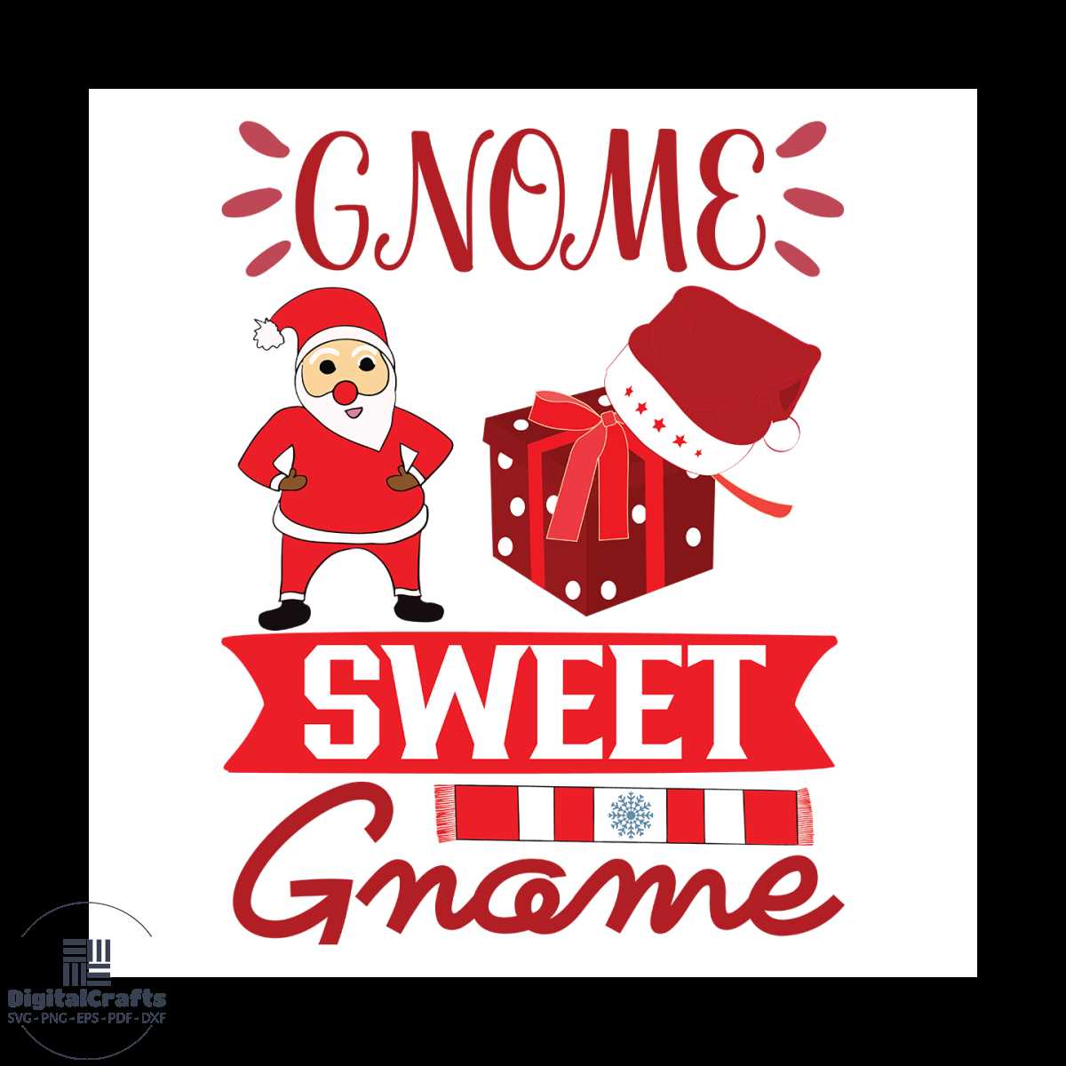 Gnome Sweet Gnome Svg, Christmas Svg, Xmas Svg, Gnome Svg, C | Inspire ...