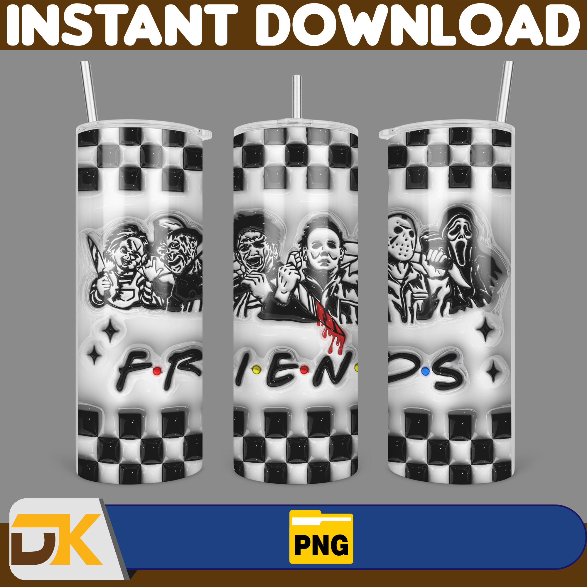 3D Inflated Sublimation Tumbler Design Download PNG, 20 Oz D - Inspire ...