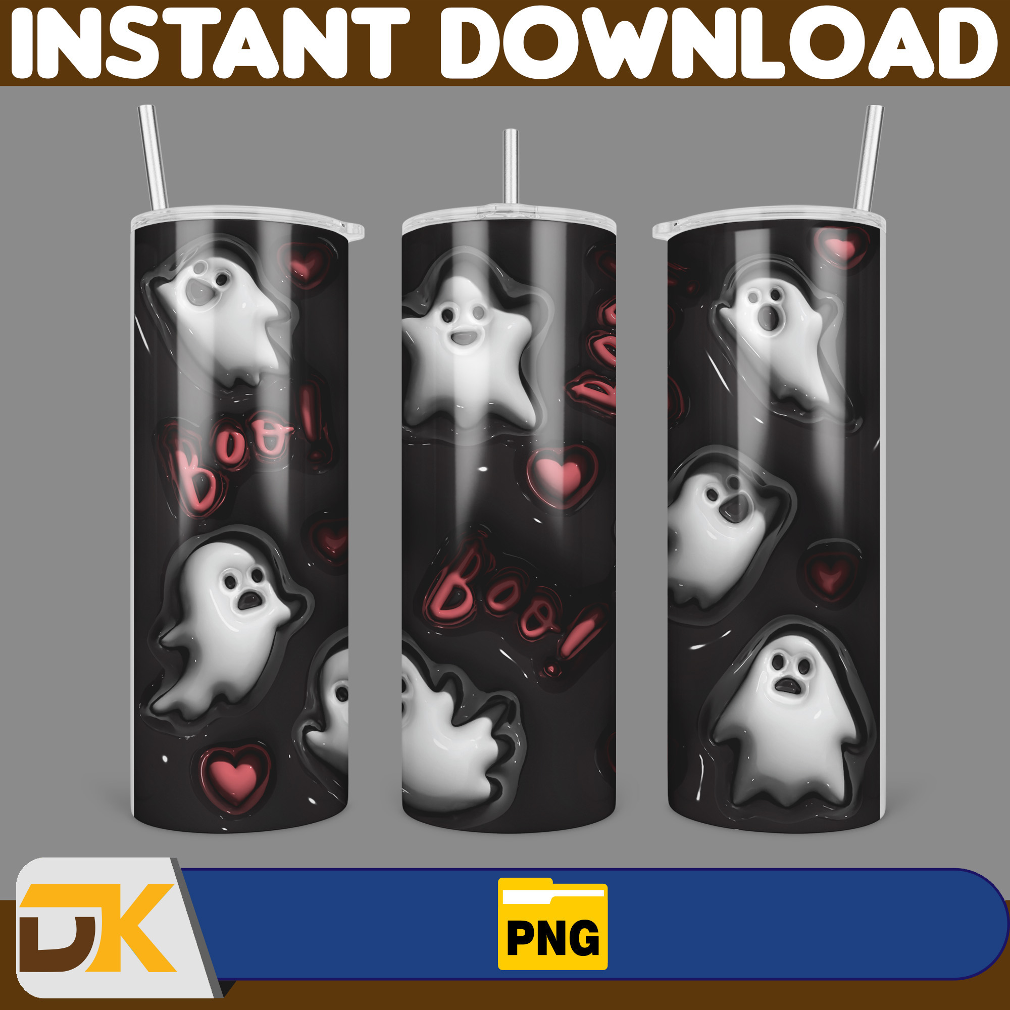 3D Inflated Sublimation Tumbler Design Download PNG, 20 Oz D | Inspire ...