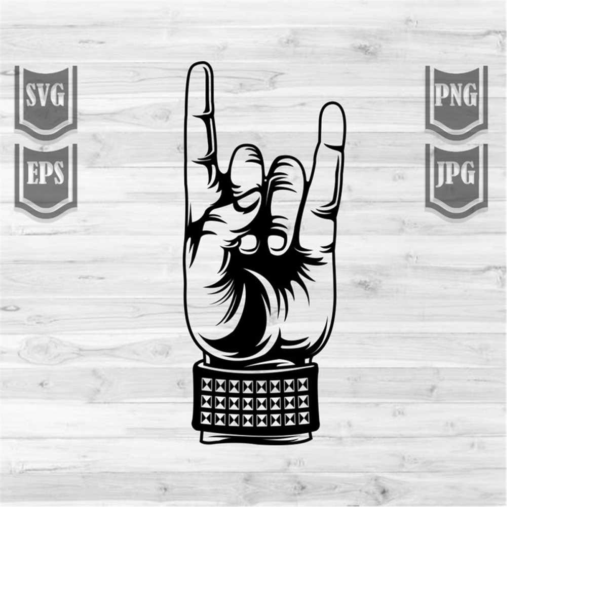 Rock n Roll svg | Rockers Hand Sign Cut File | Hardcore Shir | Inspire ...