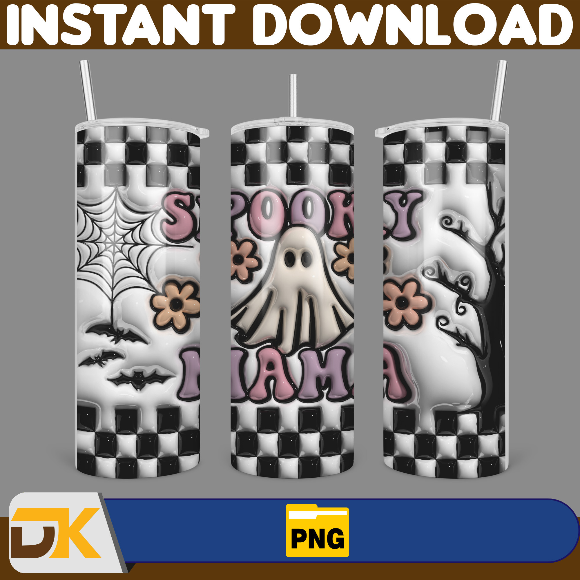 3D Inflated Sublimation Tumbler Design Download PNG, 20 Oz D | Inspire ...