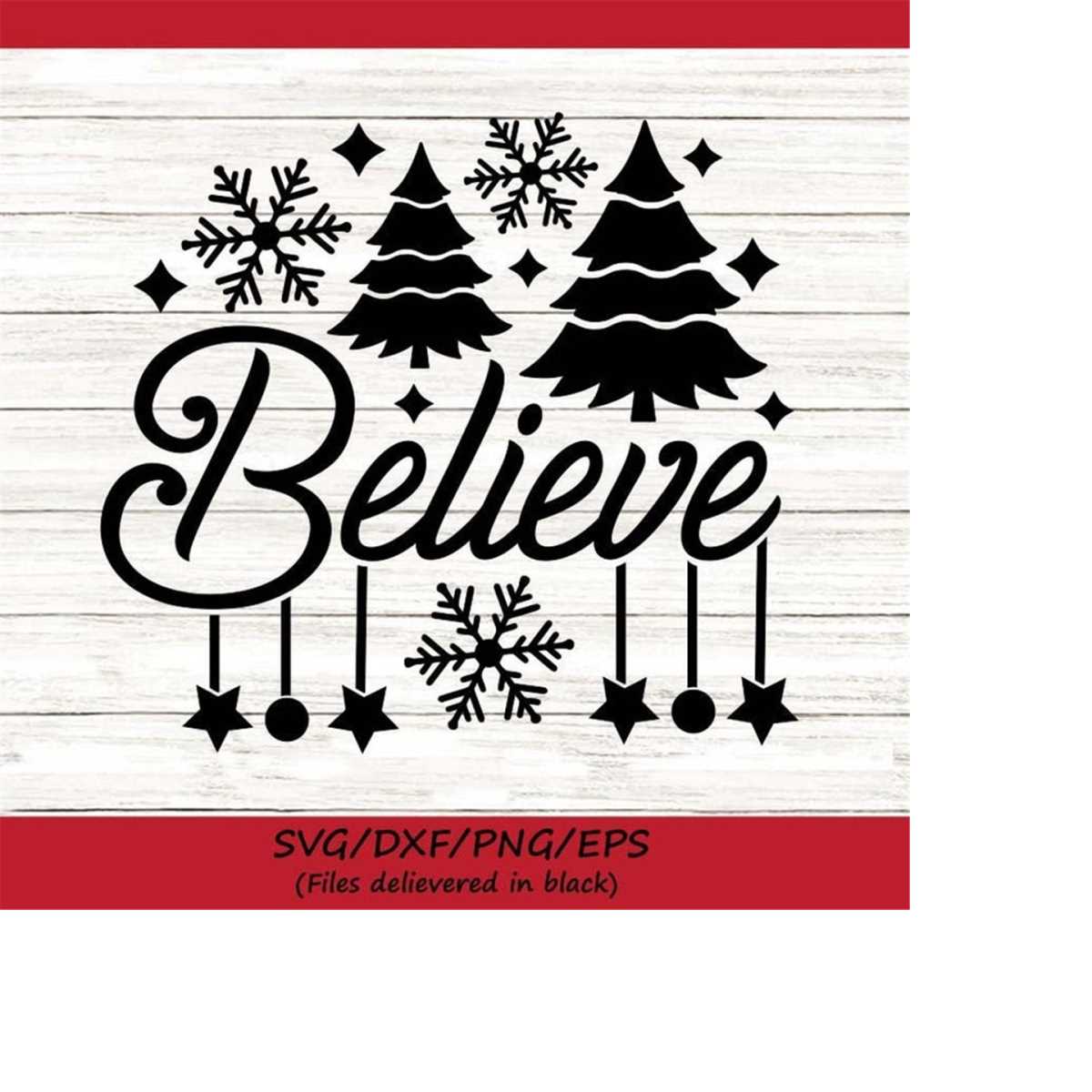 Believe Svg, Christmas Svg, Believe Christmas Svg, Holiday S | Inspire ...