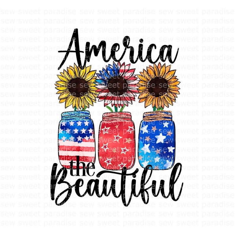4th of July PNG, America the Beautiful PNG, Patriotic, Ameri | Inspire ...