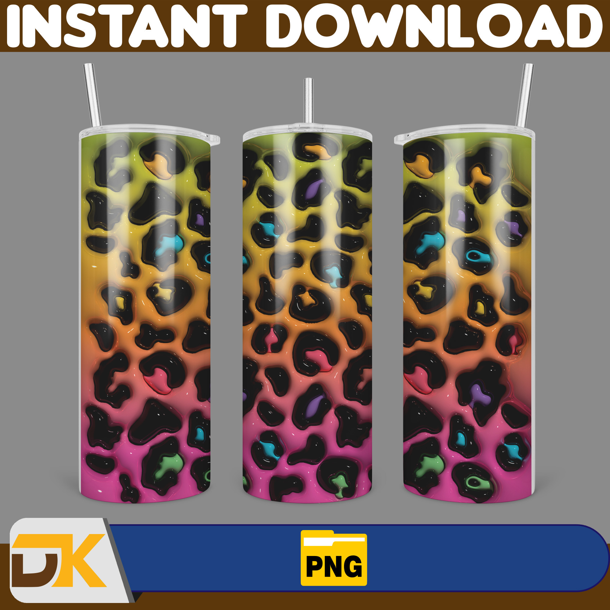 3D Inflated Sublimation Tumbler Design Download PNG, 20 Oz D - Inspire ...