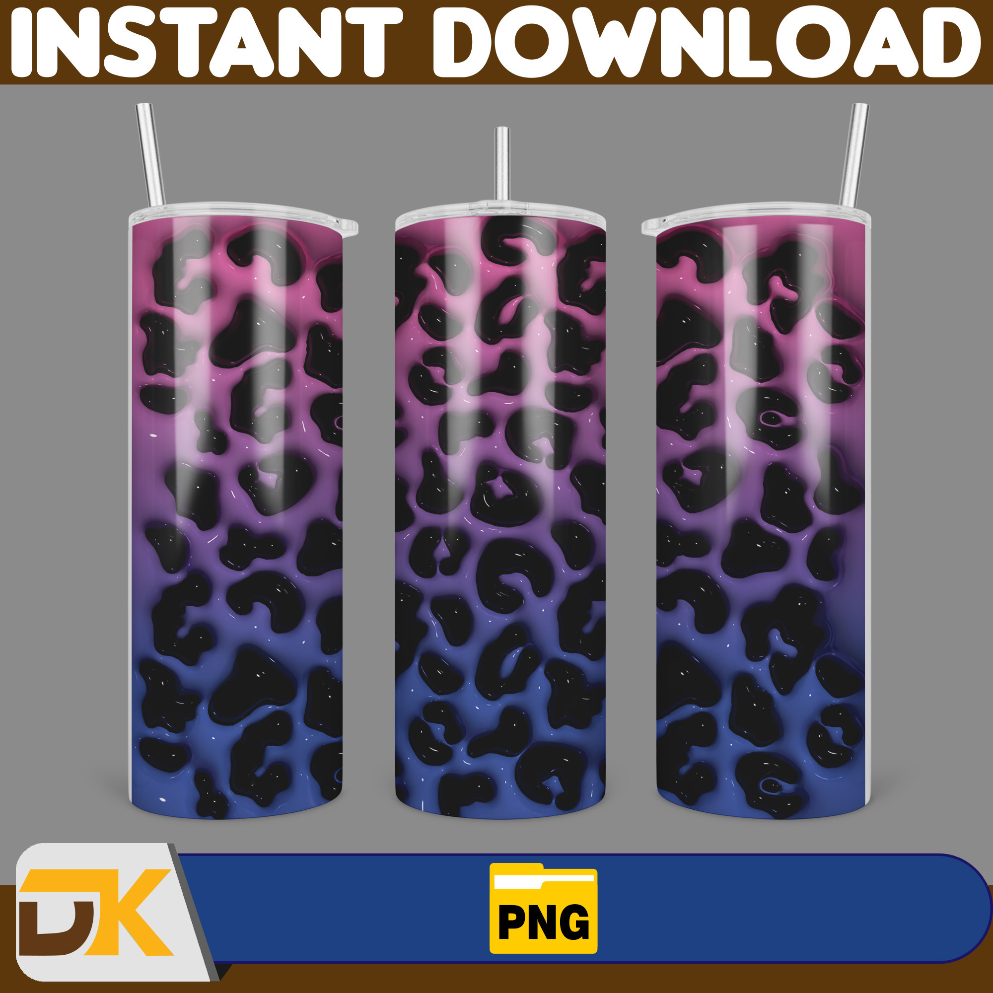 3D Inflated Sublimation Tumbler Design Download PNG, 20 Oz D - Inspire ...
