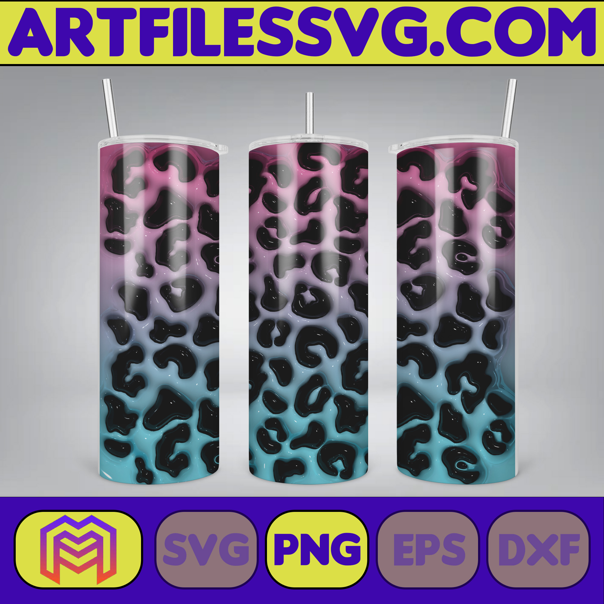 3D Inflated Sublimation Tumbler Design Download PNG, 20 Oz D | Inspire ...
