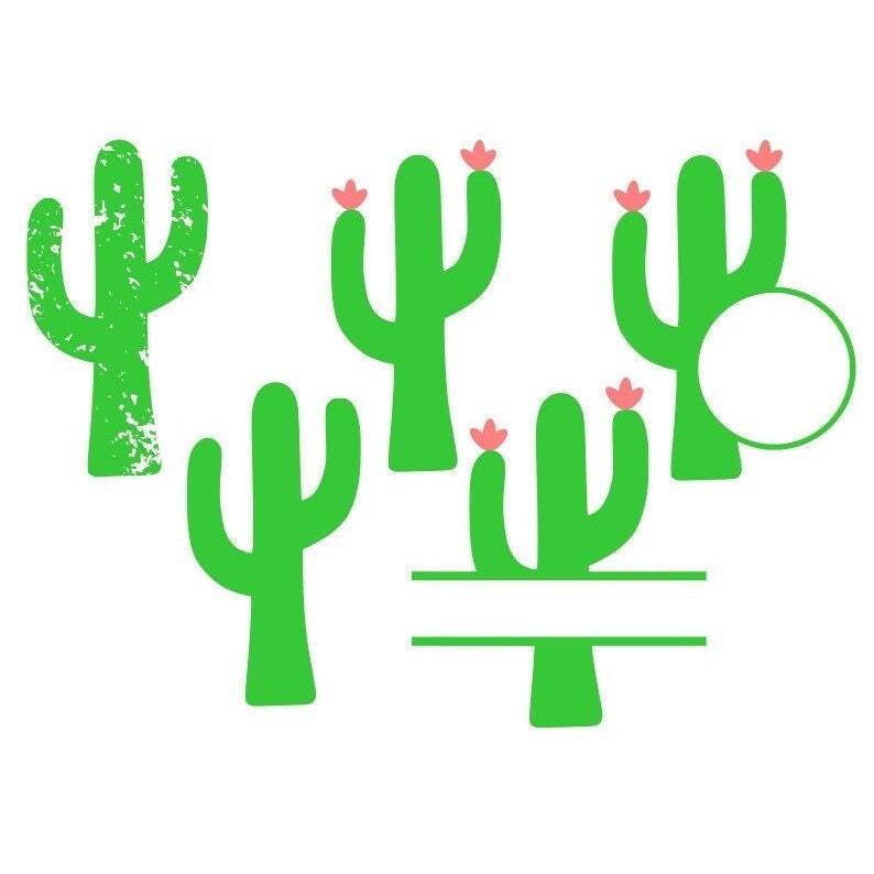 Cactus SVG, Saguaro Cactus SVG, Cactus Frames SVG, Digital D - Inspire ...