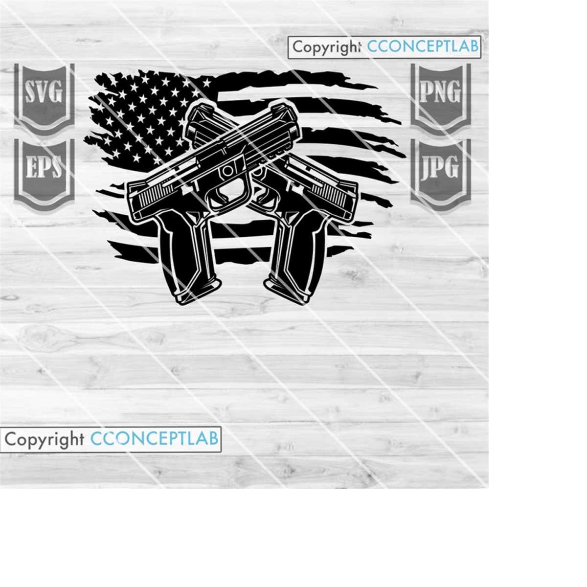 US Gun Svg File || 45 Caliver handgun svg || Pistol svg || U | Inspire ...