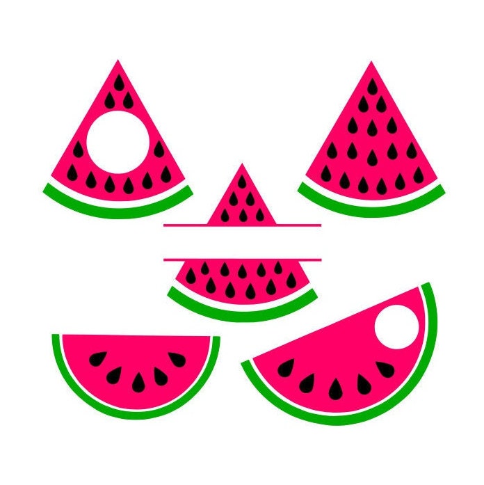 Watermelon SVG Bundle, Monogram Frame SVG, Name Frame SVG, D - Inspire ...