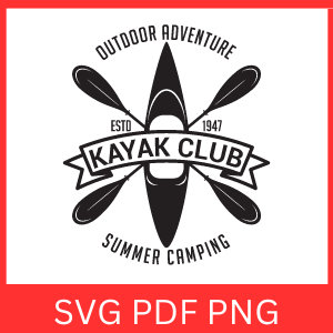Kayak Club Logo SVG | Kayaking Logo Svg | Outdoor Adventure | Inspire ...