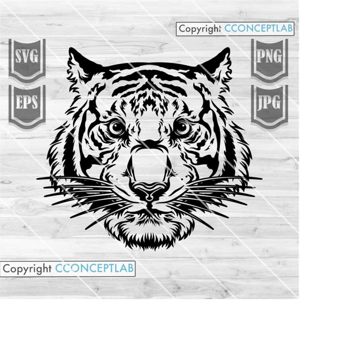Tiger Animal Svg File || Tiger Cut Files || Tiger Clipart || | Inspire ...