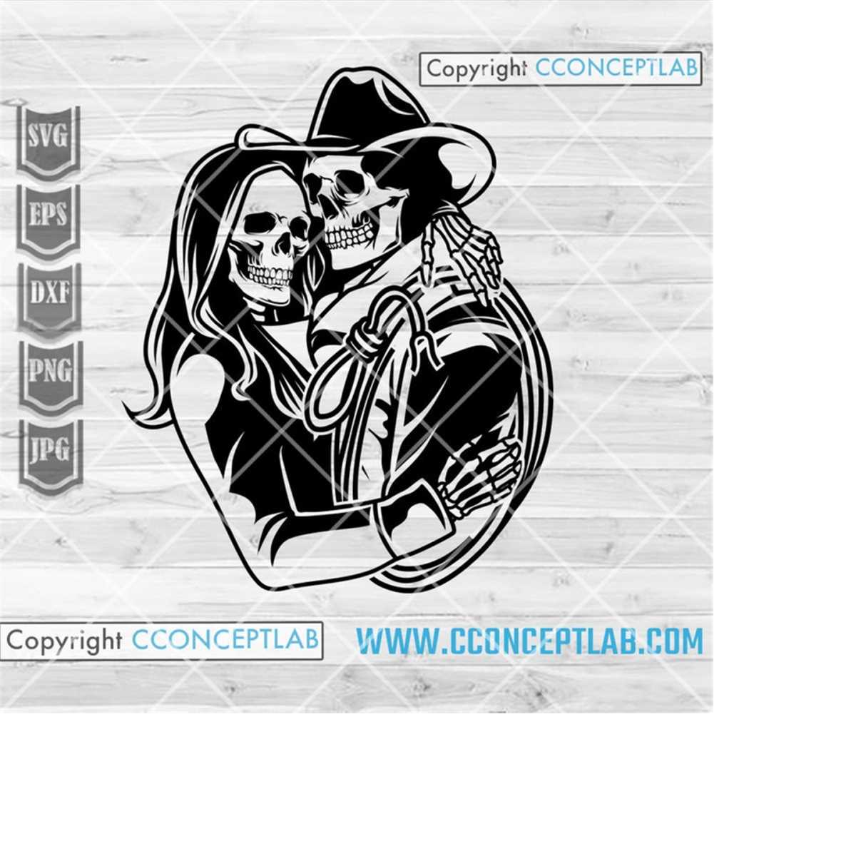 Cowboy Lovers Skull svg | Western Clipart | Howdy Shirt png - Inspire ...