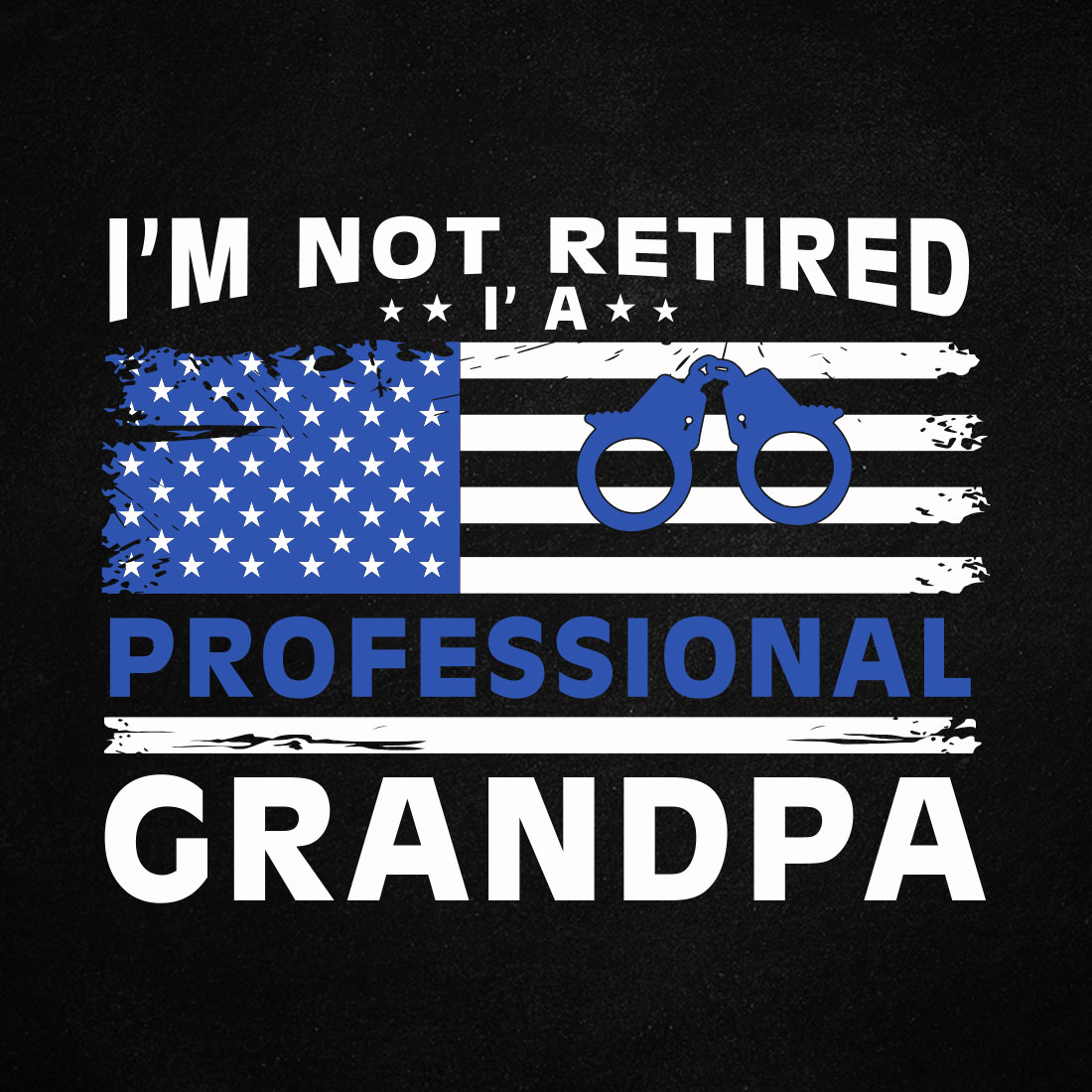 Funny Retired Police Officer Grandpa Retirement USA Flag Svg - Inspire ...