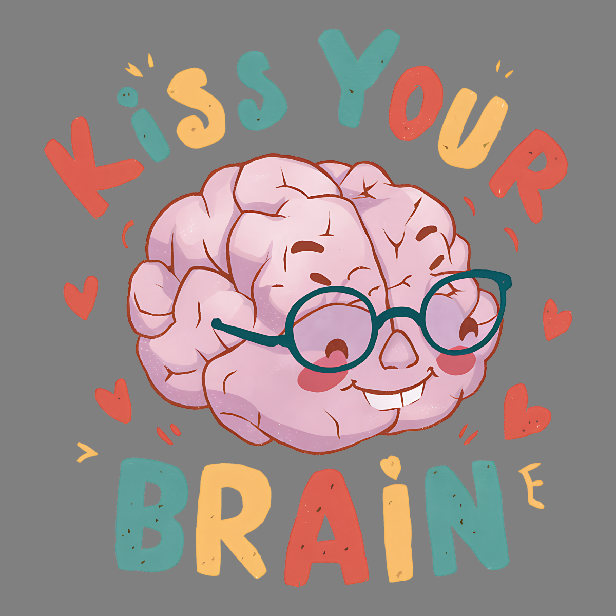 Teacher Life Kiss Your Brain Teacher Appreciation Gift PNG - Inspire Uplift