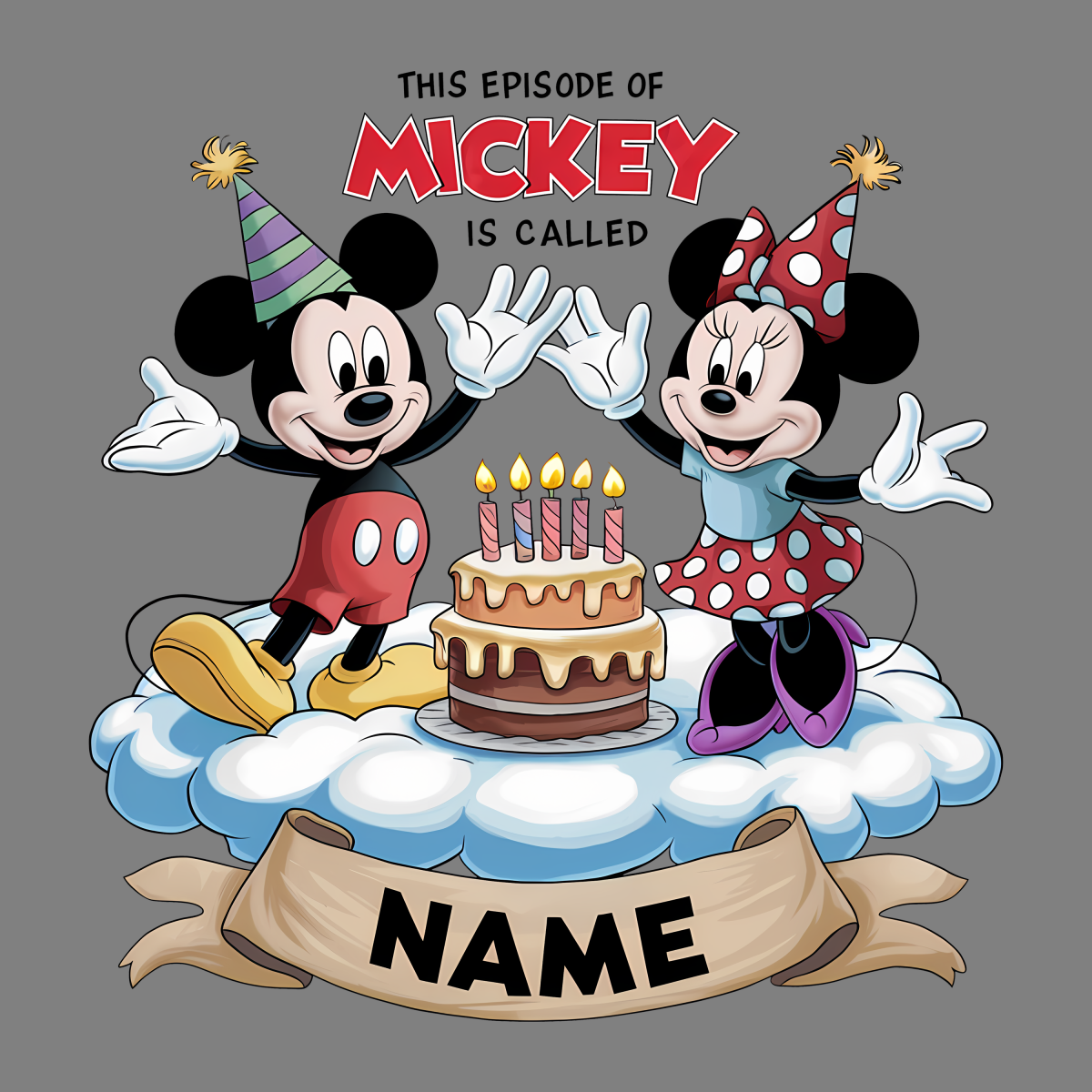Custom This Episode Of Mickey Is Called Birthday PNG | Inspire Uplift