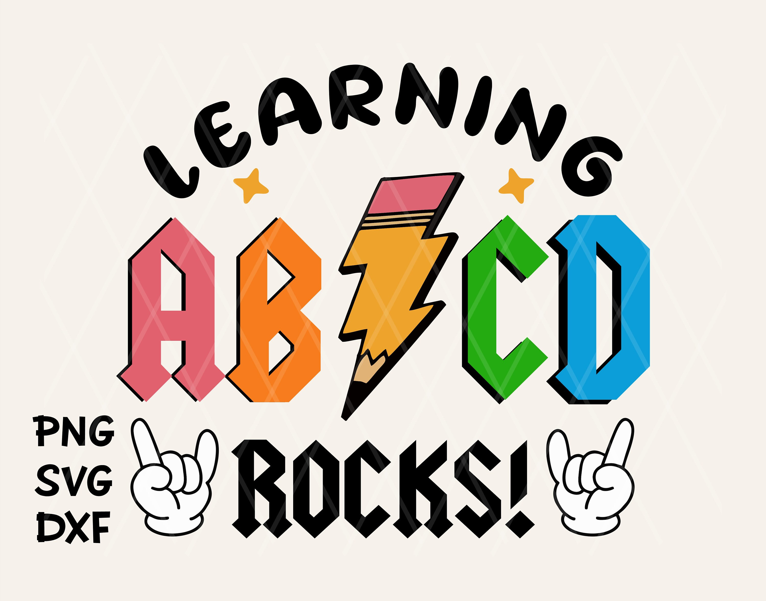 Learning Rocks Svg, First day of School Svg, Preschool Svg, - Inspire ...