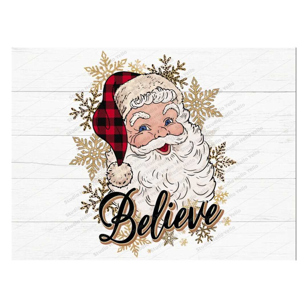 Santa believe PNG, Santa Png, Christmas Png, Santa sublimati - Inspire ...