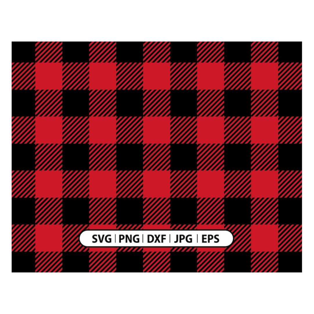 Buffalo Plaid Pattern Svg. Cricut cut files, Silhouette. Bla | Inspire ...