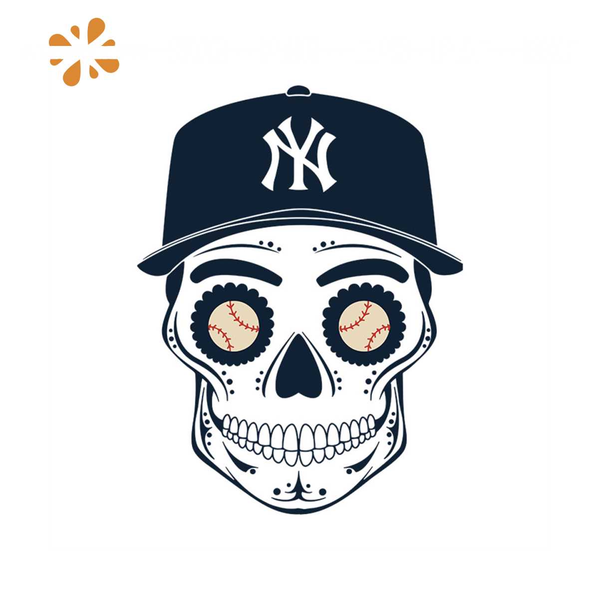 New York Yankees Sugar Skull Svg, New York Yankees Digital D | Inspire ...